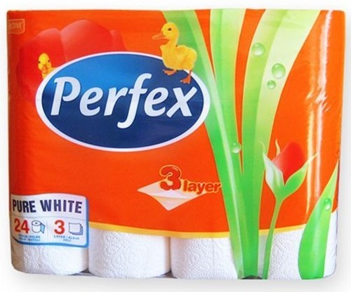 Perfex Pure White toaletný papier 3 vrstvový 24ks - Vaša online ...