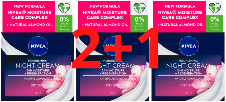 Nivea Nourishing Night Cream éjszakai krém 50ml 2+1